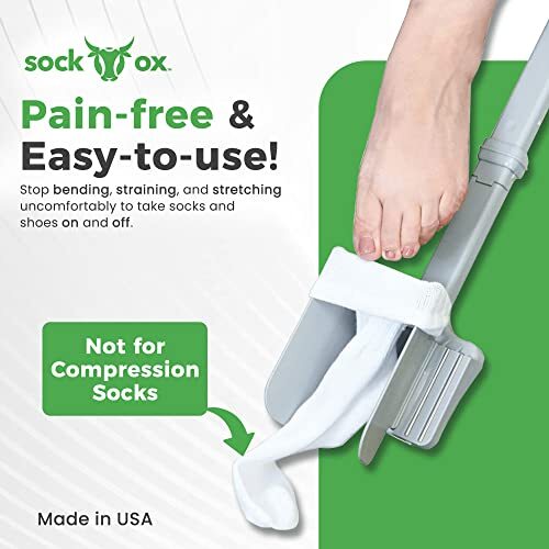 Sock Ox Sock Aid Device for Seniors Adjustable Device for Putting on ...