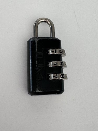 TUMI Gunmetal Luggage Briefcase Combination Lock Small w/Combo Travel ...