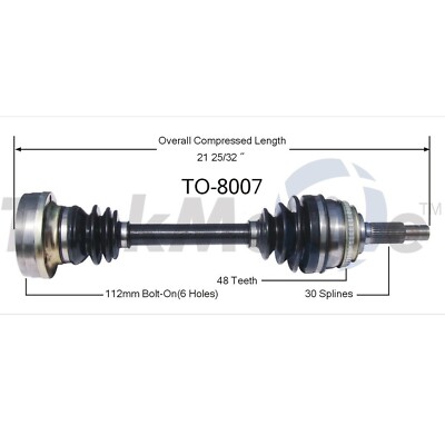 SurTrack TO-8007 CV Axle Shaft | eBay