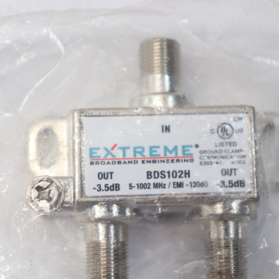 Extreme 2-Way Digital 1Ghz High Performance Coax Cable Splitter BDS102H ...
