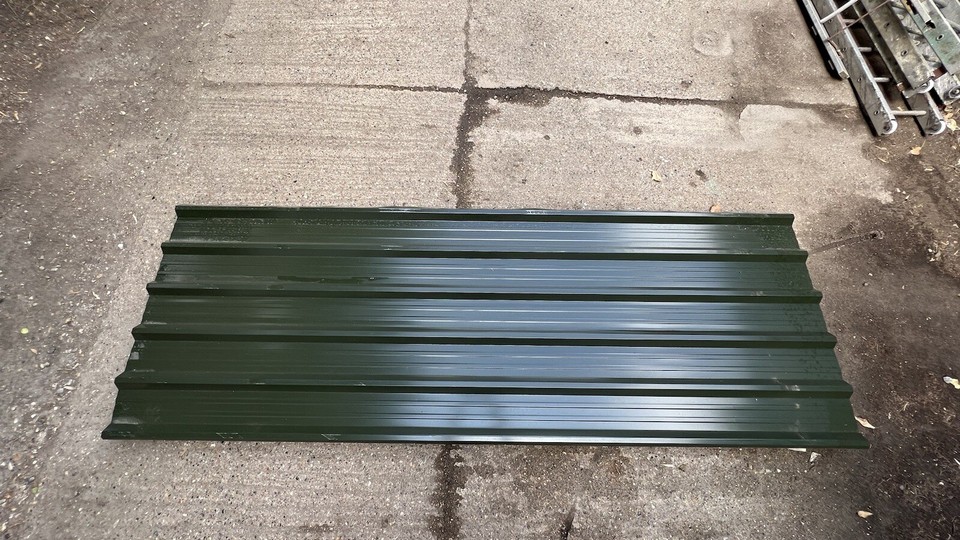 2.4m / 8ft Juniper Green - box profile roofing sheets - 1000 available ...