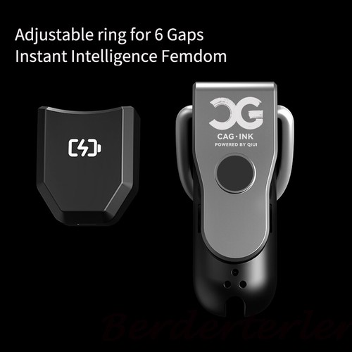 QIUI Bluetooth Male Chastity Device APP Remote Control Cage Ring Cell ...