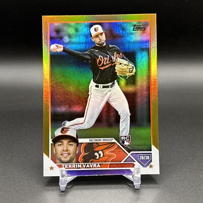 TERRIN VAVRA #524 2023 TOPPS SERIES 2 RC GOLD FOIL RAINBOW ROOKIE ...