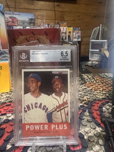 1963 TOPPS # 242 BANKS/AARON POWER PLUS | eBay