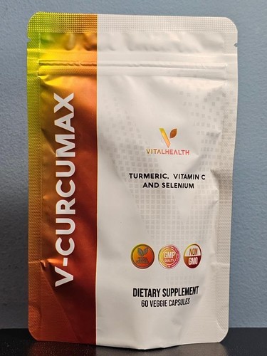 VitalHealth V-Curcumax 60 Capsules - New / Sealed! Vital Health! Exp 3/ ...
