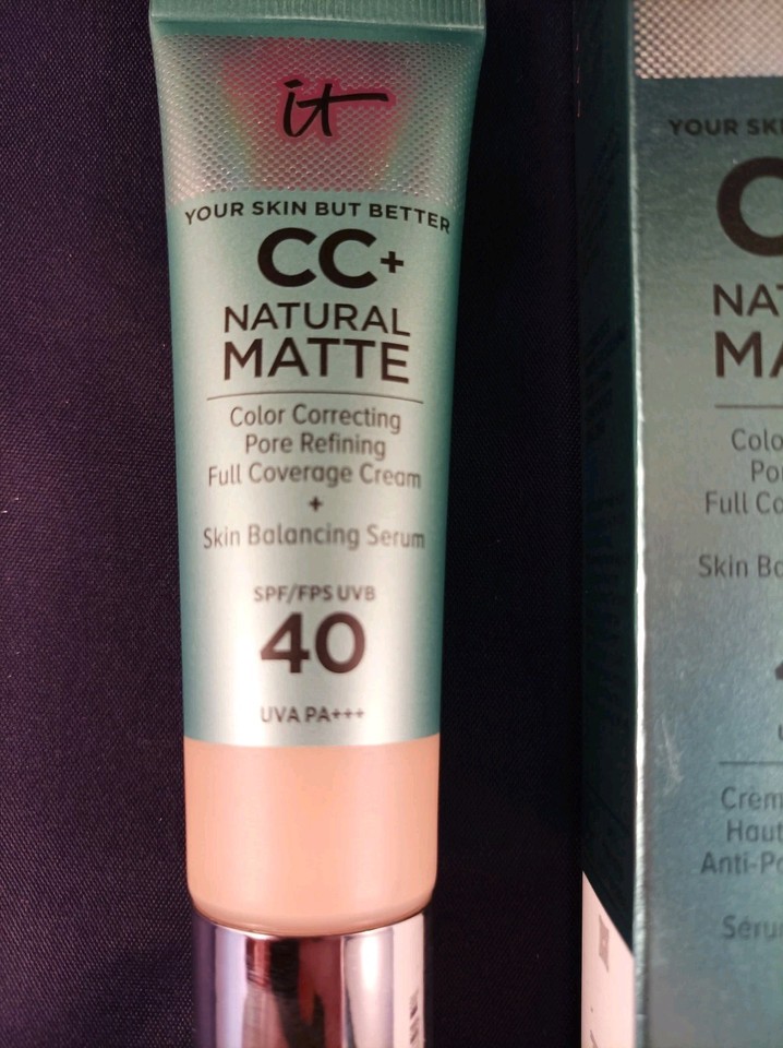 IT Cosmetics CC+ Natural Matt Colour Correcting Full Coverage Cream ...