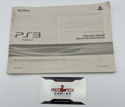 Sony PlayStation 3 PS3 Console Instruction Manual FREE SHIPPING | eBay