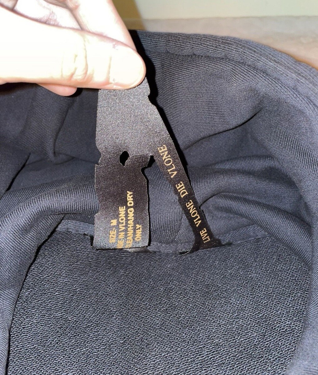 Vlone Black Rhinestone Logo Pullover Staples Hoodie Vlone Black Rhinestone Logo Pullover Staples Hoodie