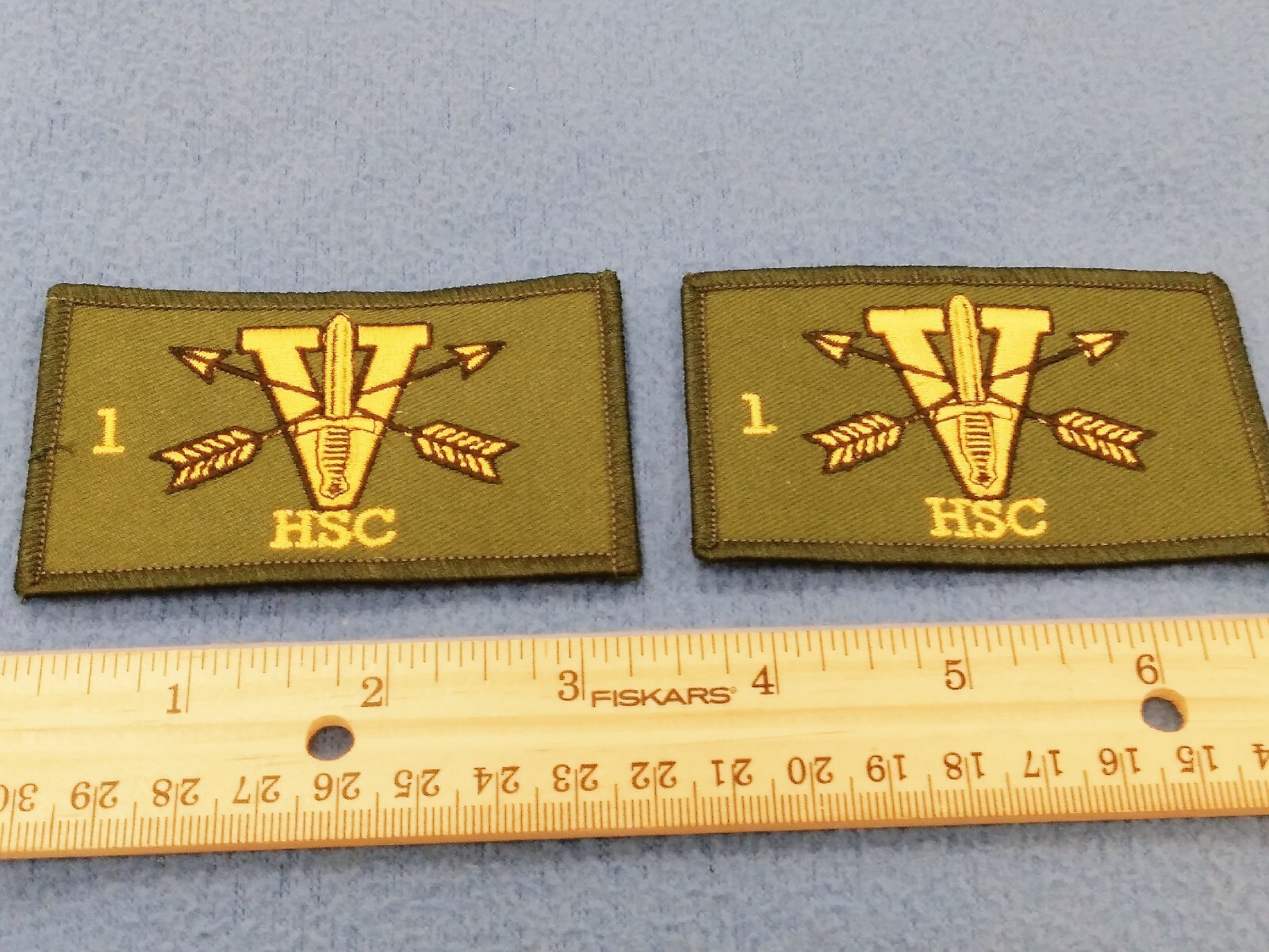 PAIR OF - Special Forces HSC 1 PATCHES - GREEN - HOOK BACKS - NEW | eBay