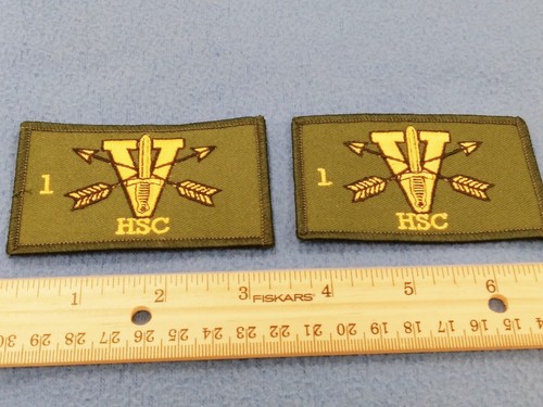 PAIR OF - Special Forces HSC 1 PATCHES - GREEN - HOOK BACKS - NEW | eBay