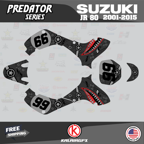 Graphics Kit for SUZUKI JR80 (2001-2015) JR 80 PREDATOR-smoke | eBay