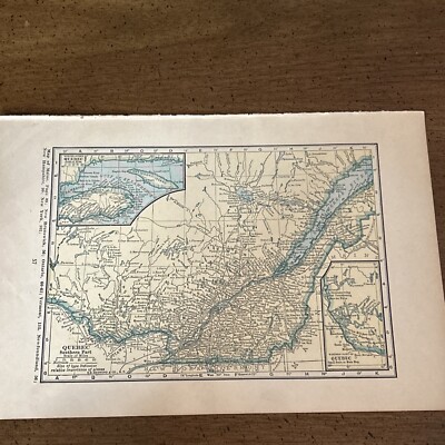 1900-Now - Map Of Quebec