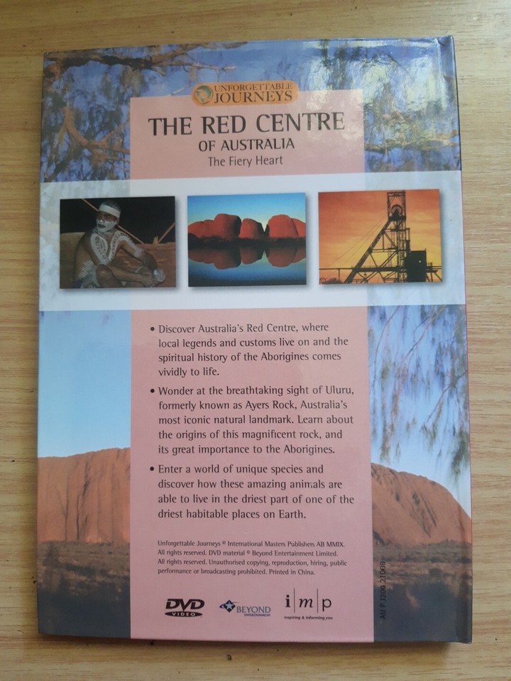 Unforgettable Journeys - THE RED CENTRE Of Australia DVD + BOOK | eBay
