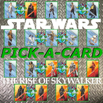 STAR WARS RISE OF SKYWALKER PICK-A-CARD GREEN ILLUSTRATED CHARACTER ...