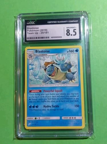 Blastoise 25/181 Team Up Regular Pokémon, CGC 8.5 NM/MINT+ | eBay