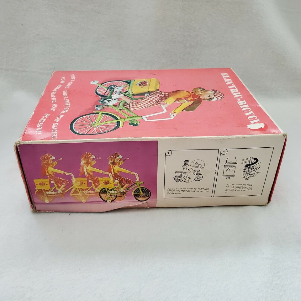 Vintage Lady Christopher Electric Bicycle Rare W/ Box Toy Figurine ...