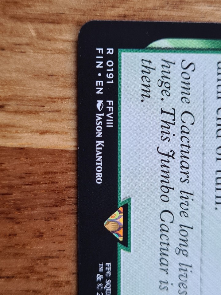 Jumbo Cactuar - NON-FOIL - RARE FIN 0191 - Final Fantasy MTG - M/MN ...