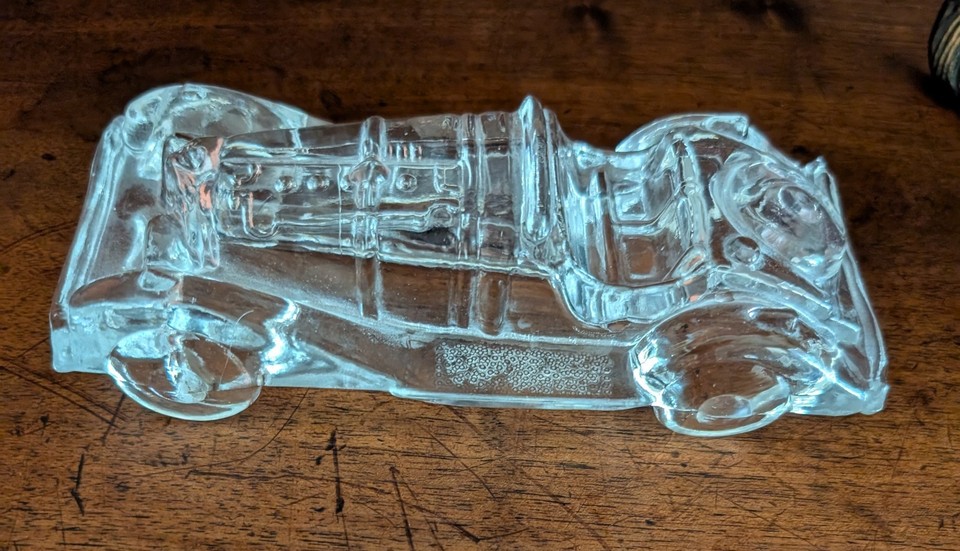 Rare Clear Glass Morgan Motor Car Paperweight | eBay