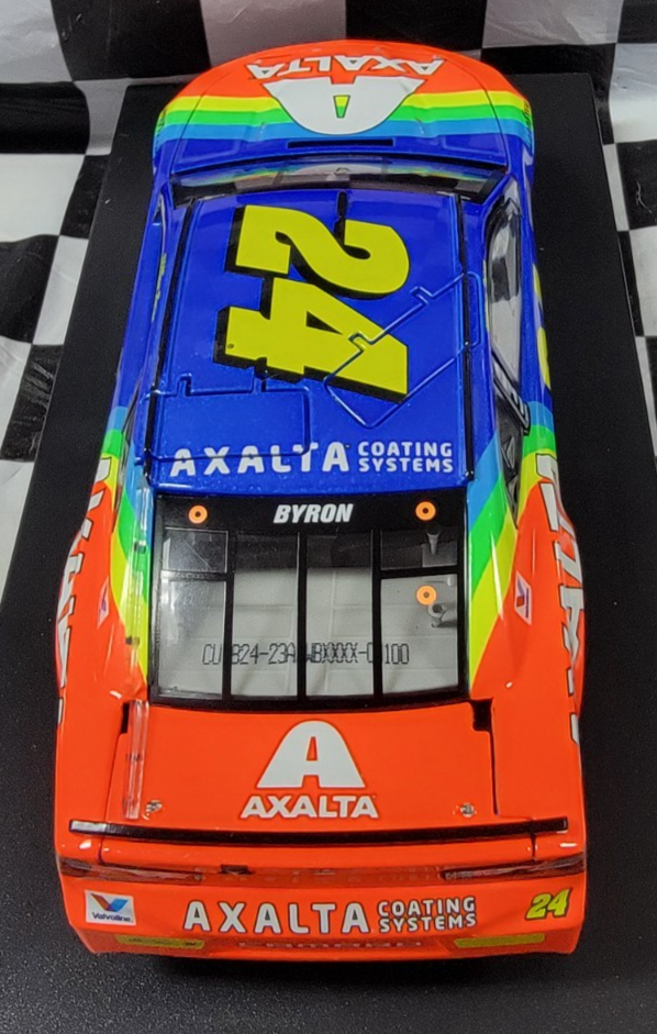 2018 William Byron #24 Axalta Rainbow Darlington Gordon Throwback 1/24 ...