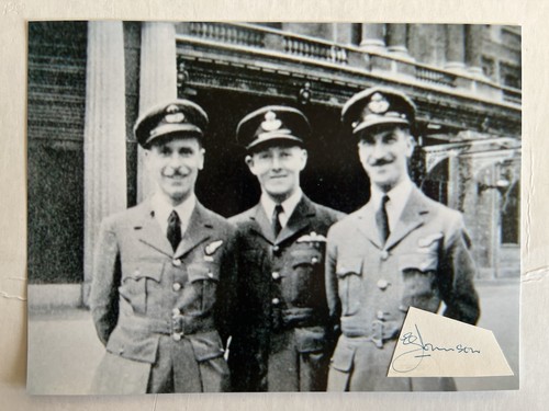 Photo + Signature WW2 RAF Bomber Command 617 Squadron Dambuster Edward ...