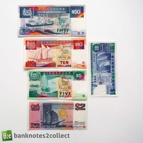 SINGAPORE: Set of 5 Singapore Dollar Banknotes. | eBay