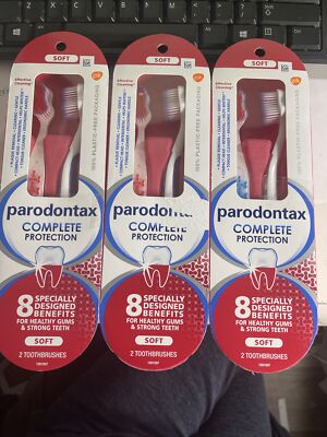 3 Parodontax Complete Protection Oral Care Soft Toothbrush for Healthy ...