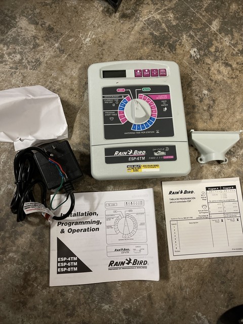 8 Zone Rain Bird Esp-6tm Irrigation Sprinkler Timer Controller for sale ...