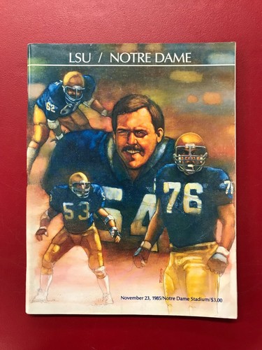 LSU vs. Notre Dame November 23, 1985 Football Souvenir Program | eBay