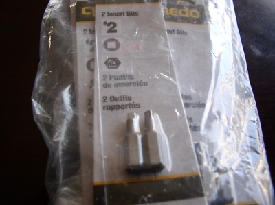 "CREDO" #2 SQUARE HEAD INSERT BITS FACTORY PACKAGE OF 12 | eBay