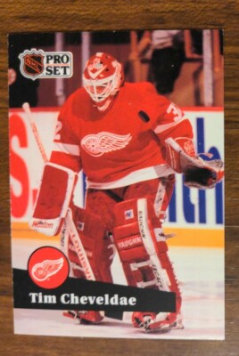 TIM CHEVELDAE 1991-92 Pro Set Hockey Card #57 Detroit Red Wings | eBay