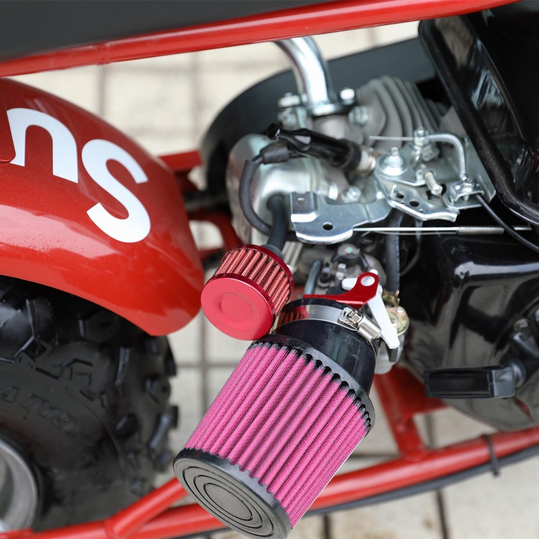High Performance Engine Upgrade Parts 212cc Air Filter Kit (Red ...