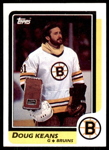 1986-87 Topps Doug Keans . Boston Bruins #22 | eBay