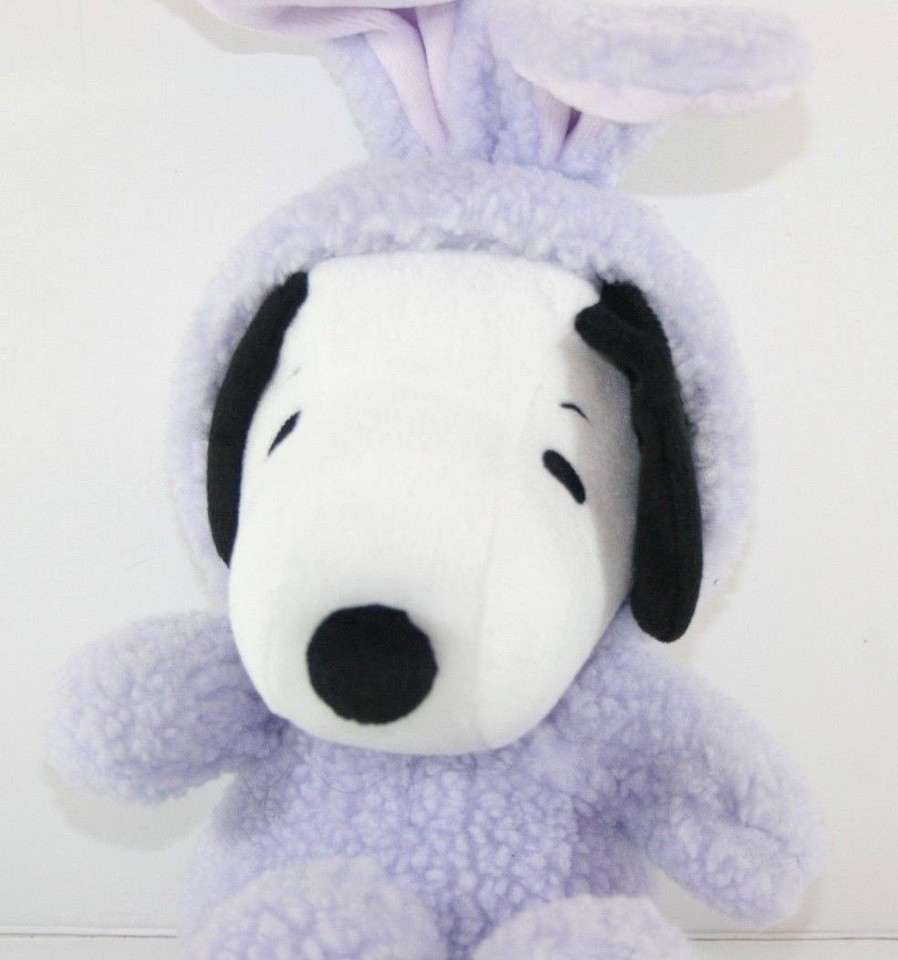 Hallmark Purple Bunny Snoopy Stuffed Plush Soft Toy 11" Easter Lovey ...
