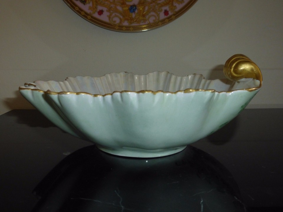 Antique Carlton Ware 1894-1926 Hand Painted Scalloped Shell Dish | eBay