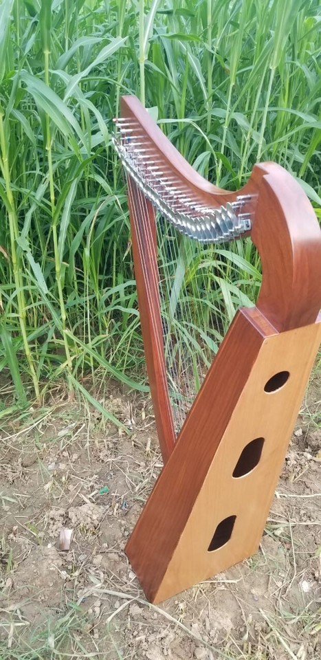 27 String Boru & Trinity Irish Harp, Celtic Irish Lever Harp, Folk Harp ...