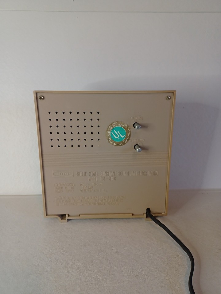 Vintage Juliette Am Alarm Clock Radio. Model RS-68C. Works. | eBay