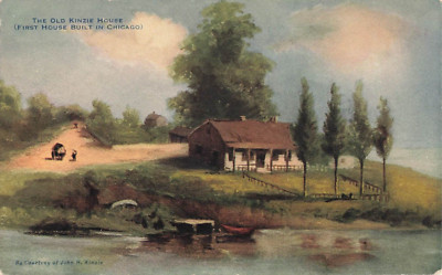 Kinzie House The First House Built in Chicago Illinois 1920-30s Era ...