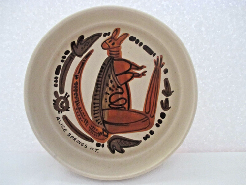 RETRO STUDIO ANNA AUSTRALIAN POTTERY SERVING DISH INDIGENOUS MOTIF ...