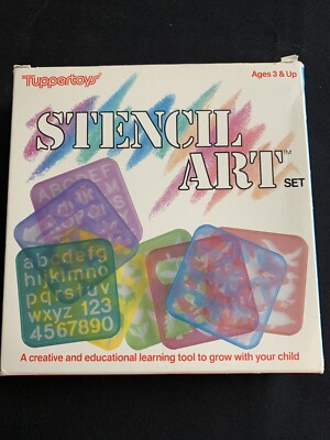 (1 Set) Vintage Tupperware Tuppertoys Stencil Art Complete Set | eBay UK