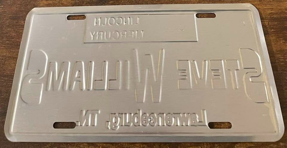 Steve Williams Ford Dealership Booster License Plate Lawrenceburg ...