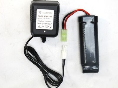 Airsoft Charger & Battery 1100mAh 8.4v Mini Tamiya Plug for Electric ...