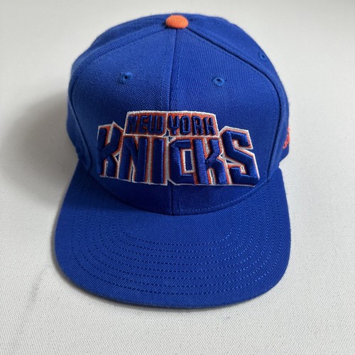 Adidas New York Knicks NBA Game Snapback Hat Cap Blue Basketball | eBay