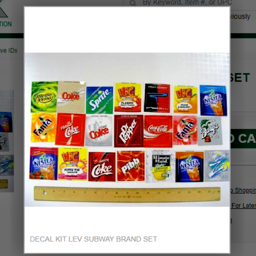 DECAL KIT LEV SUBWAY BRAND SET # SW-D37-KIT | eBay