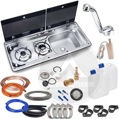 DOMETIC 9722 CAMPERVAN MOTORHOME HOB/SINK COOKER FULL INSTALLATION KIT ...