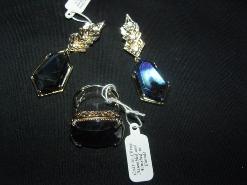 Amazing Michael valitutti NH 925 sterling silver dangle earrings & ring ...