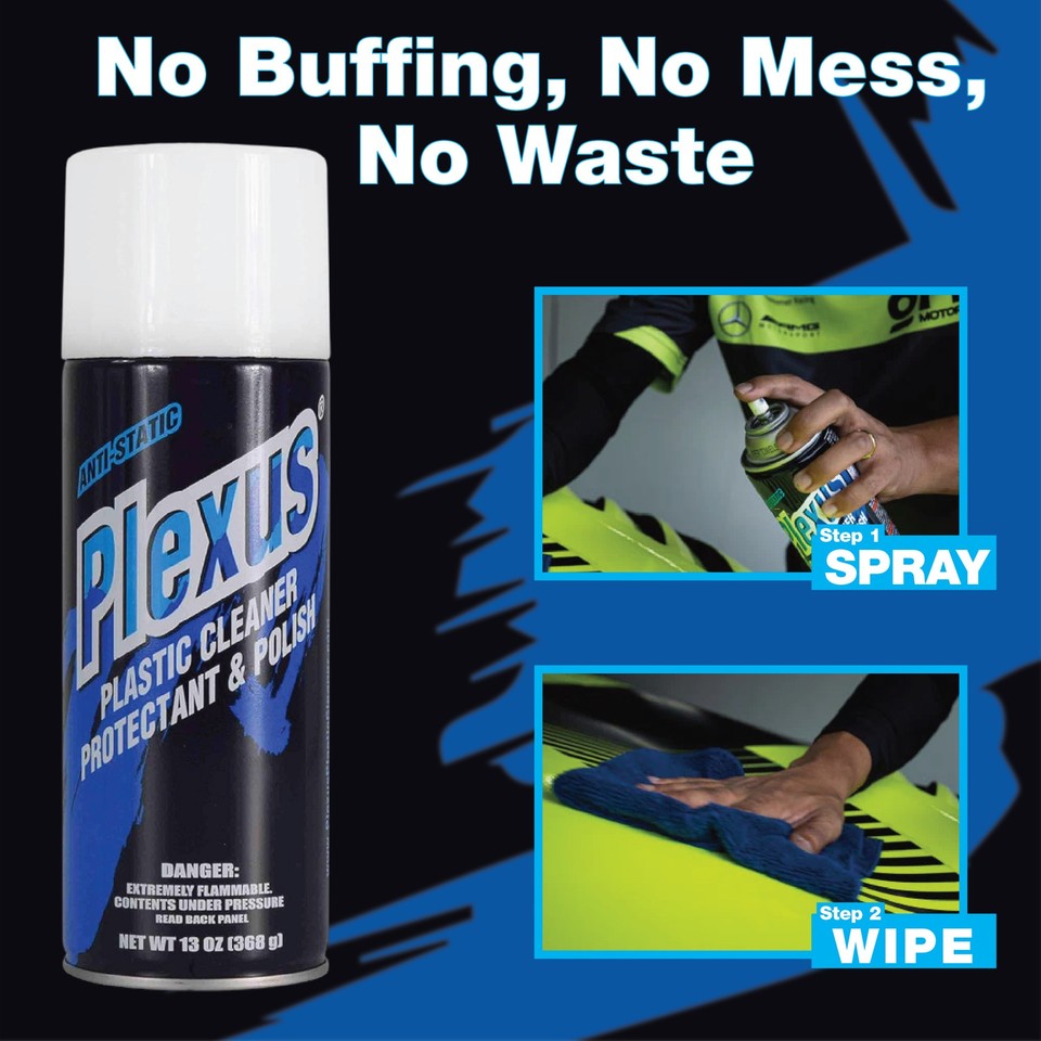 Plexus Plastic Cleaner Protectant & Polish 13oz Made in USA w Sticker ...