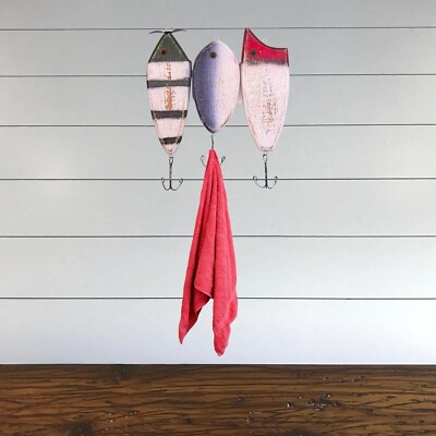 Fishing Lure Wall Plaque Hanging Wall Decor, 13 Inches | eBay