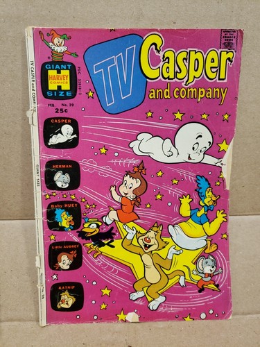1973 TV Casper And Company Comic Book,Herman,Baby Huey,Little Audrey ...