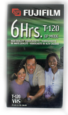 FUJIFILM 6 hrs. T-120 EP MODE High Quality Videocassette vhs tape / NEW ...