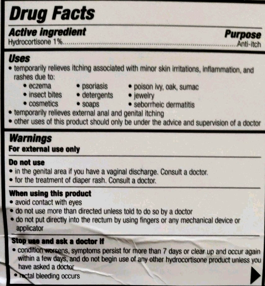 Up & up Anti-Itch Hydrocortisone 1% Cream Intensive Healing Formula 1 ...